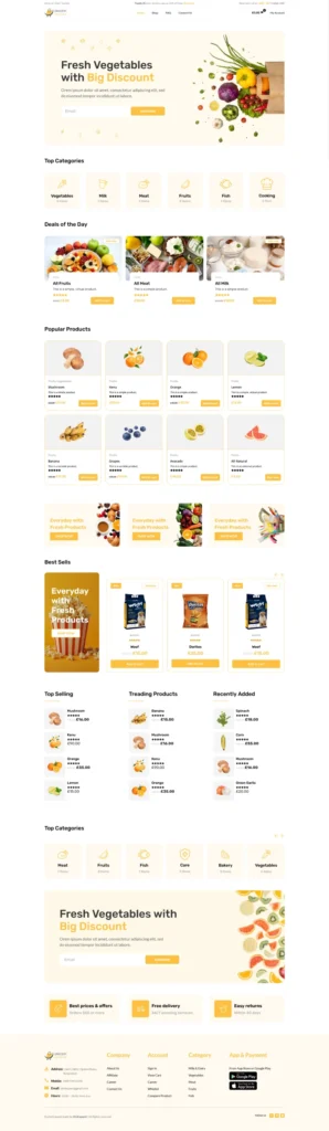 Divi Grocery Store Layout - WooExpand